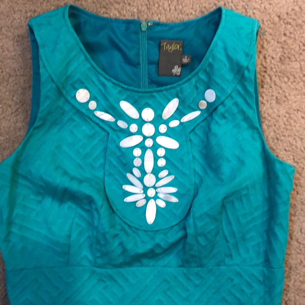 Turquoise Dress. Taylor Brand. - Gem